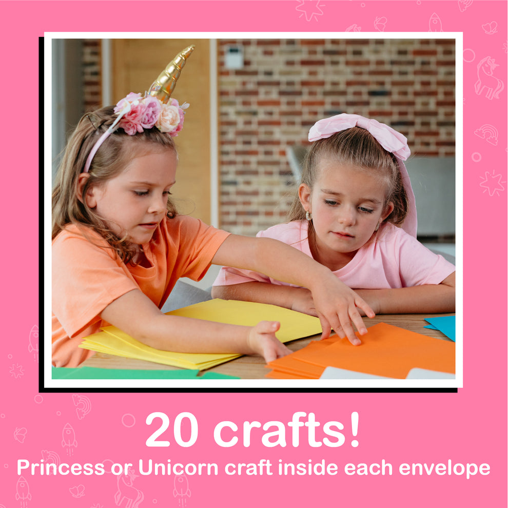 20-Craft Activity Kit - Princess & Unicorn – Craftikit